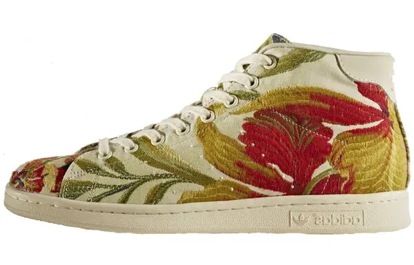 Adidas Pharrell X Stan Smith Jacquard 2.0 High Top Sneakers - White/white