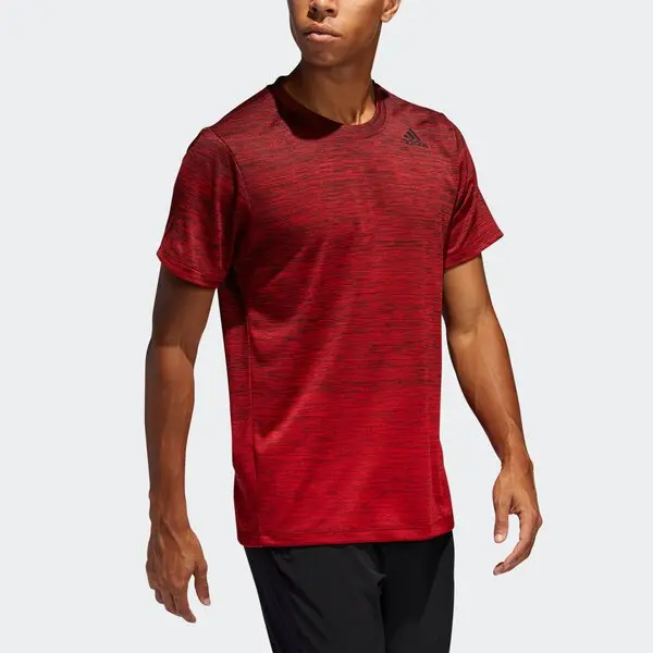 Adidas Gradient Tee Casual Sports Breathable Round Neck Short Sleeve Red - Wine Red