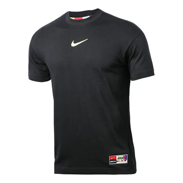 Nike As Fc Cotton Jersey Short Sleeve Shirt - Black