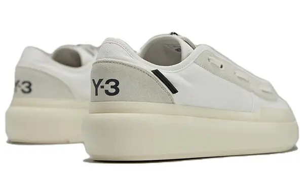 Adidas Y-3 Ajatu Court Low Sneakers - White/grey