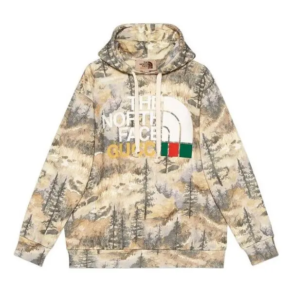Gucci X The North Face Hoodie - Forest Print