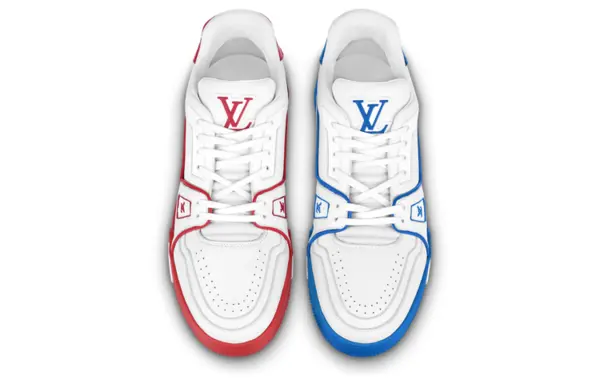 LOUIS VUITTON Trainer Sneakers - White/blue/red