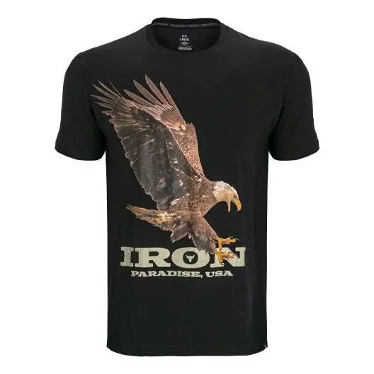 Under Armour Project Rock Eagle Graphic T-shirt 'black - Black/silt