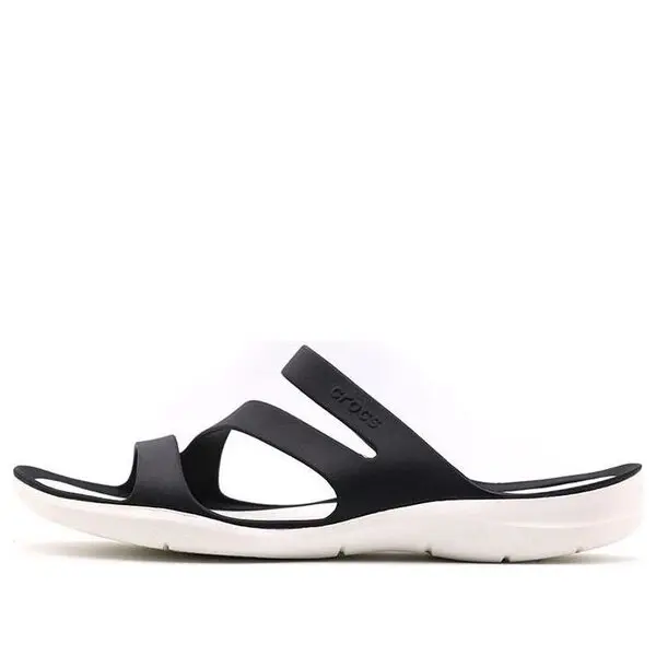 CROCS Swiftwater Sports Slippers - Black And White