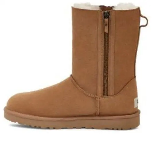 UGG Classic Short Zip Boots - Brown