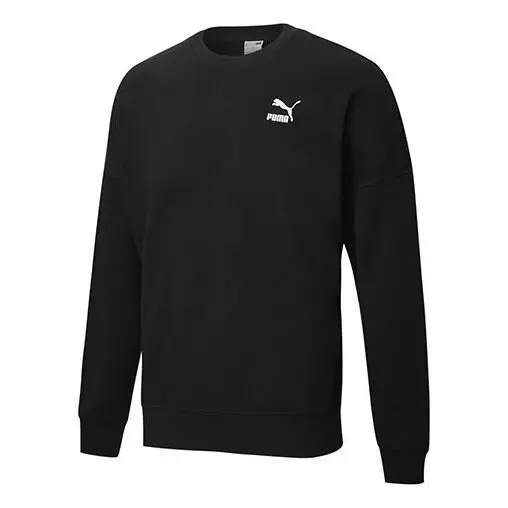 PUMA Graphic Print Crewneck Sweatshirt - Black