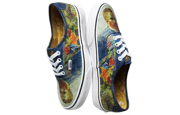 VANS Vincent Van Gogh X Authentic "self-portraitprintedlow Topsneakers - Blue/white