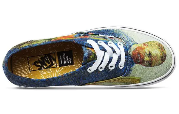 VANS Vincent Van Gogh X Authentic "self-portraitprintedlow Topsneakers - Blue/white