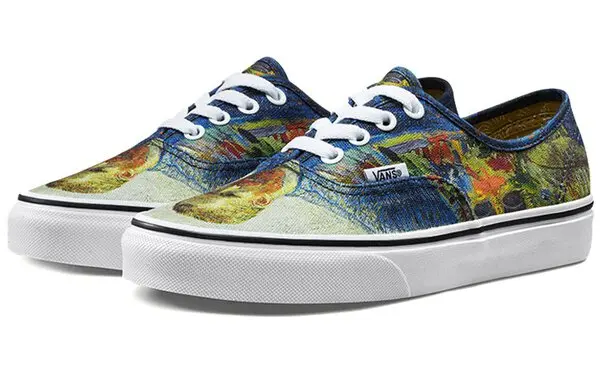 VANS Vincent Van Gogh X Authentic "self-portraitprintedlow Topsneakers - Blue/white