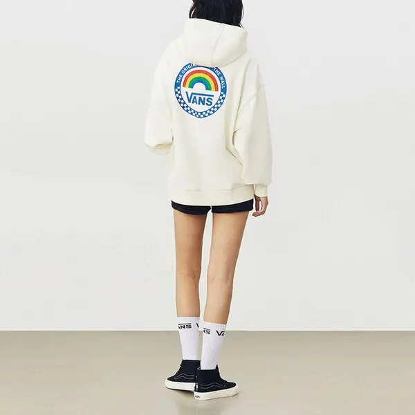 VANS Oversized Hoodie With Rainbow Graphic