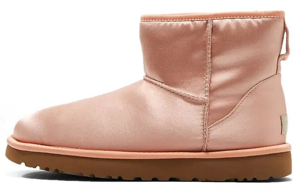 UGG Classic Mini Satin Ankle Boots - Pinkred