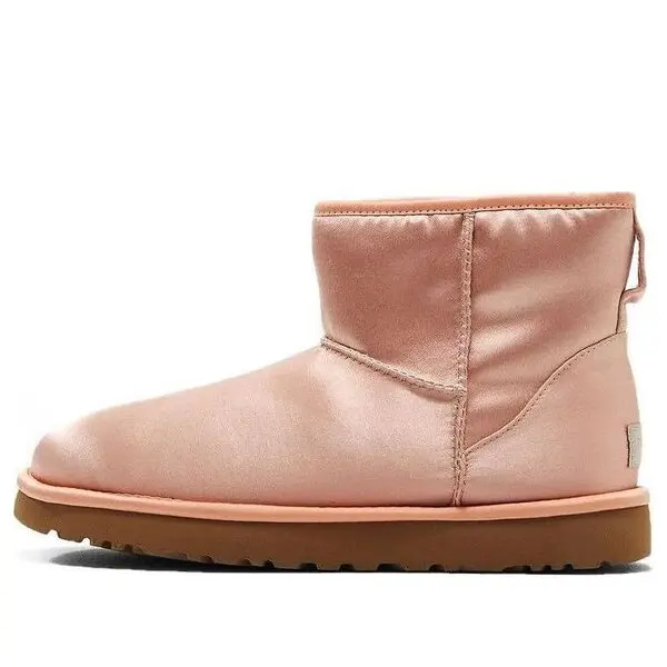 UGG Classic Mini Satin Ankle Boots - Pinkred