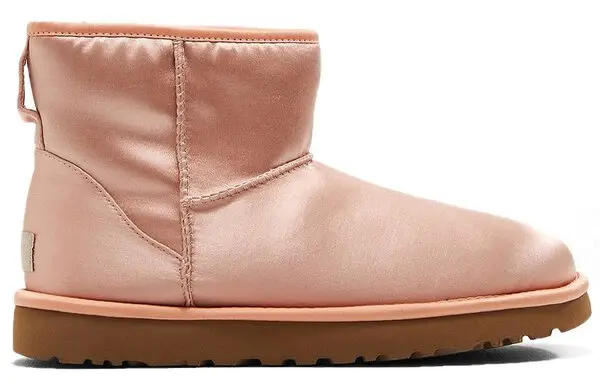 UGG Classic Mini Satin Ankle Boots - Pinkred