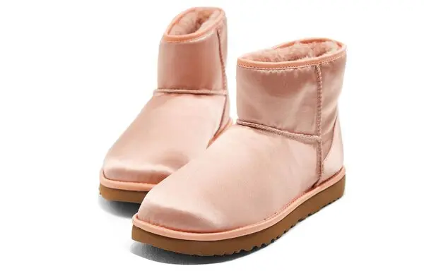 UGG Classic Mini Satin Ankle Boots - Pinkred