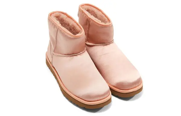 UGG Classic Mini Satin Ankle Boots - Pinkred