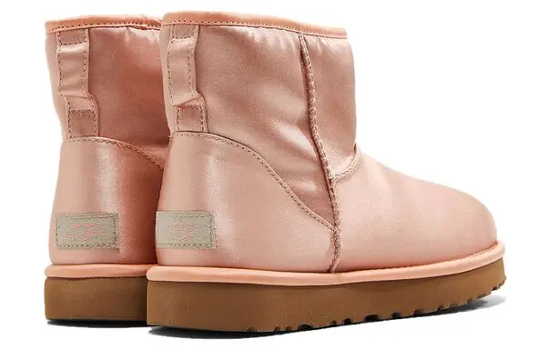 UGG Classic Mini Satin Ankle Boots - Pinkred