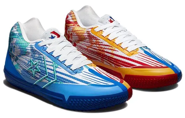 CONVERSE Chuck Taylor All Star Bb Evo Split Graphic Sneakers - Red/blue