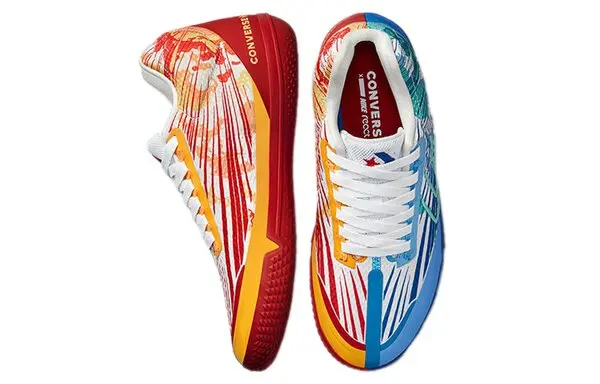 CONVERSE Chuck Taylor All Star Bb Evo Split Graphic Sneakers - Red/blue