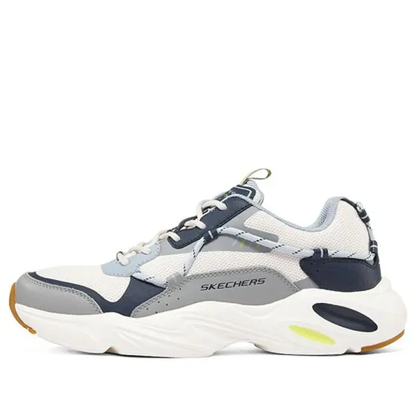 Sketchers Stamina Airy 'high Wind' Sneakers - Navy/grey