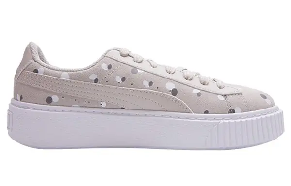 PUMA Suede Platform Sneakers With Polka Dot Detail