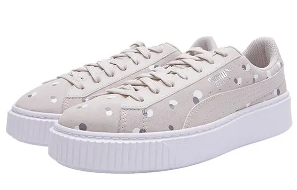 PUMA Suede Platform Sneakers With Polka Dot Detail