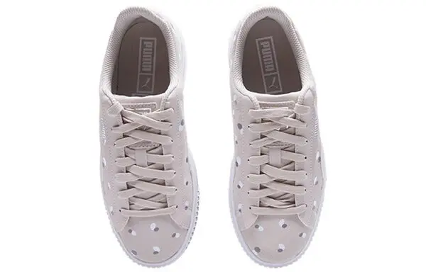 PUMA Suede Platform Sneakers With Polka Dot Detail