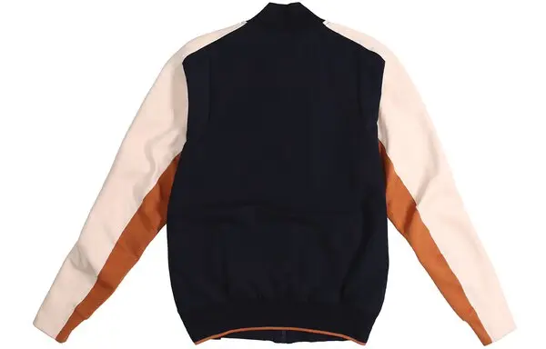 Adidas Varsity Jacket With Athletic Emblem - Navy