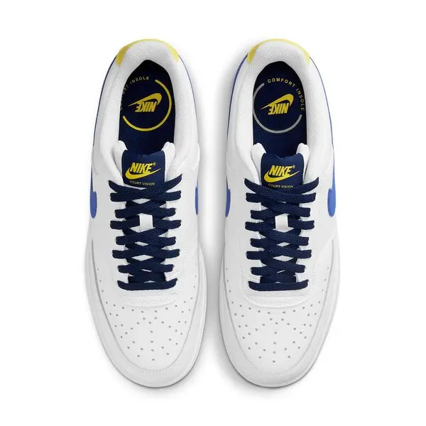 Nike Court Vision Low Sneakers - White/blue/yellow