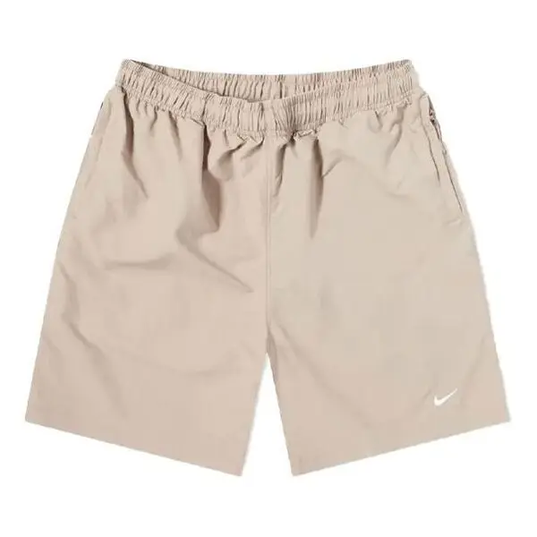 Nike Logo Micro Mark Breathable Solid Color Shorts - Multi-color