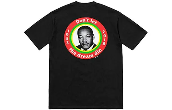 Supreme Ss18 Mlk Dream Tee Gold Short Sleeve - Black