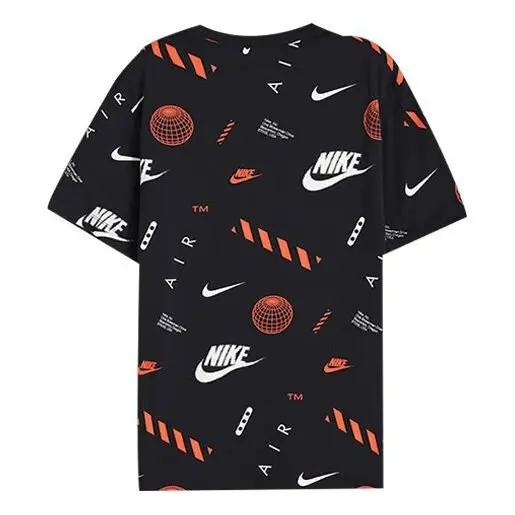 Nike All-over Print Short Sleeve Tee - Black