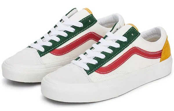 VANS Style 36 Low Top Sneakers - White/red