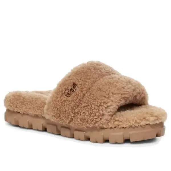UGG Cozetta Curly Slide Slipper - Chestnut