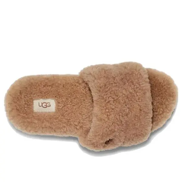 UGG Cozetta Curly Slide Slipper - Chestnut