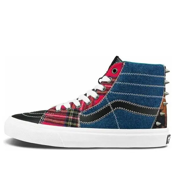 VANS Sk8-hi "tartan Daze" High Top Sneakers - Blue/red/black