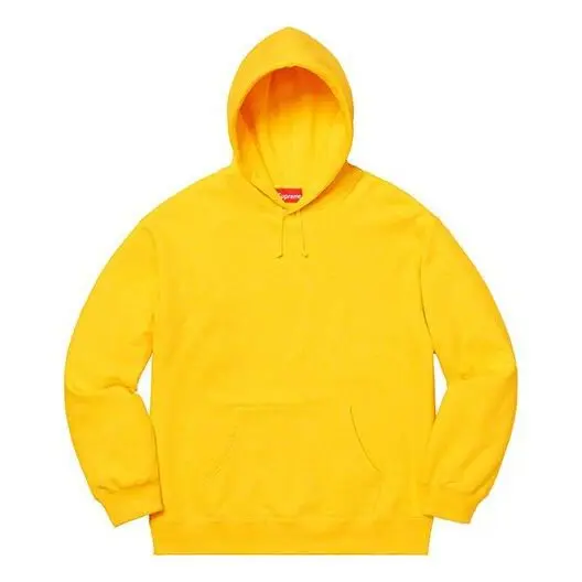 Supreme Rhinestone Script Hooded Sweatshirt - Yellow
