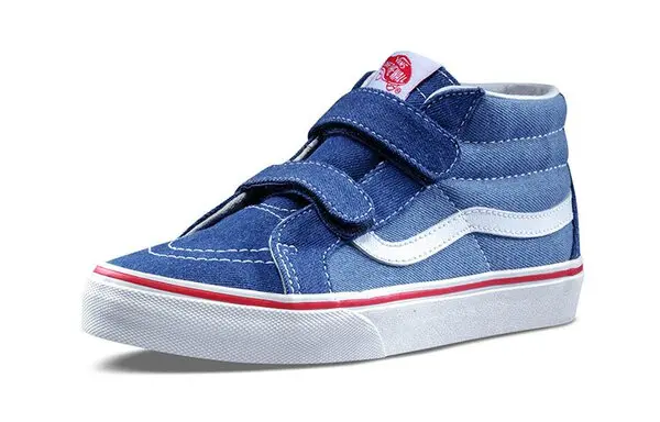 VANS Sk8-mid Reissue V Denim 2-tone Sneakers - Blue/white