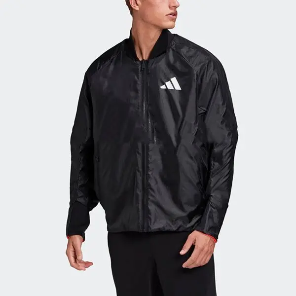 Adidas Vrct Back Tiger Logo Pattern Bomber Jacket