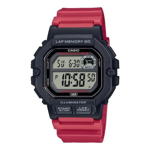 Casio Digital Quartz Watch With Resin Strap - Default Color