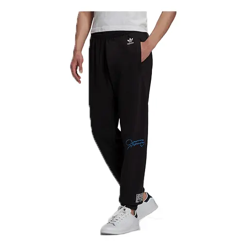 Adidas Originals Embroidered Logo Sports Pants/trousers/joggers - Black