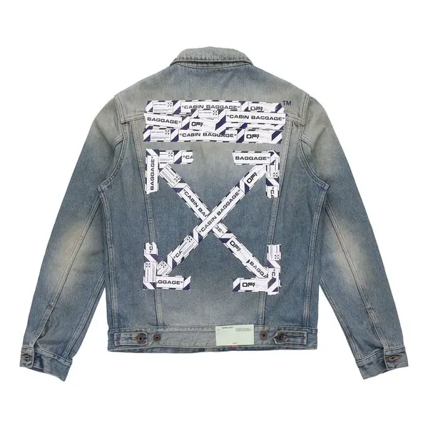 Off-White Arrow Denim Trucker Jacket - Blue
