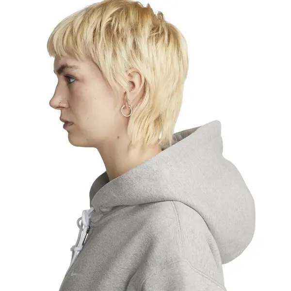 Nike Solo Swoosh Full-zip Hoodie - Grey