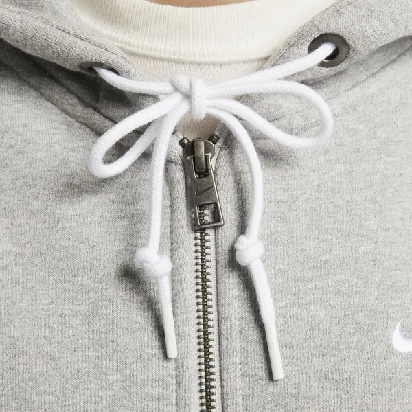 Nike Solo Swoosh Full-zip Hoodie - Grey
