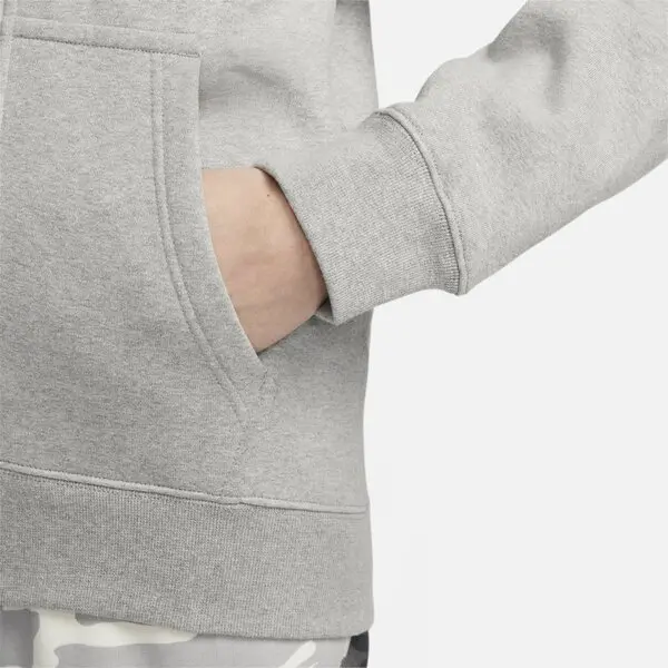 Nike Solo Swoosh Full-zip Hoodie - Grey