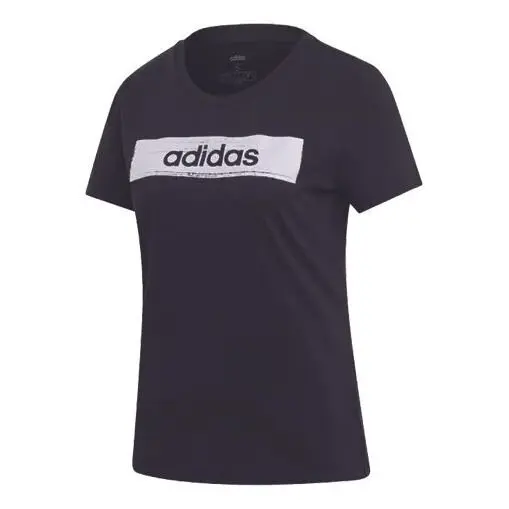 Adidas Training Round Neck Pullover Short Sleeve T-shirt - Black