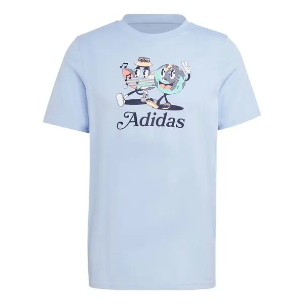 Adidas Originals Enjoy Summer Graphic Tee - Blue Dawn