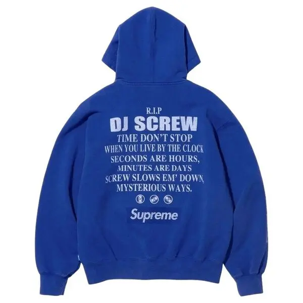 Supreme X Dj Screw Ss26 Zip Up Hooded Sweatshirt