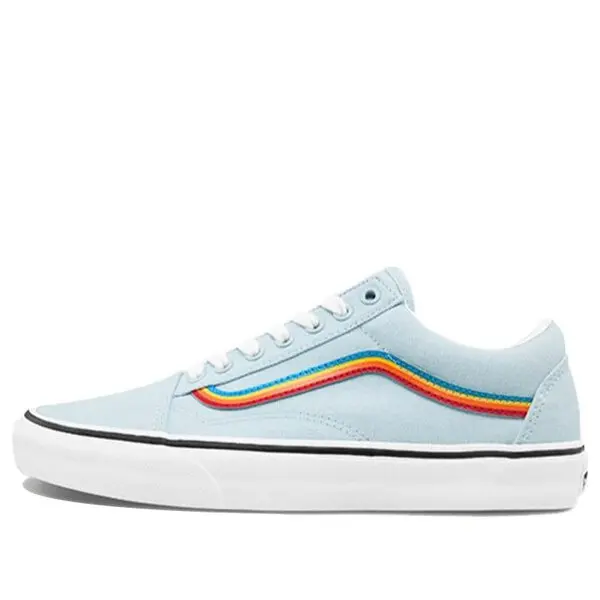 VANS Old Skool "rainbow Sidestripe" Sneakers - Blue/red/yellow