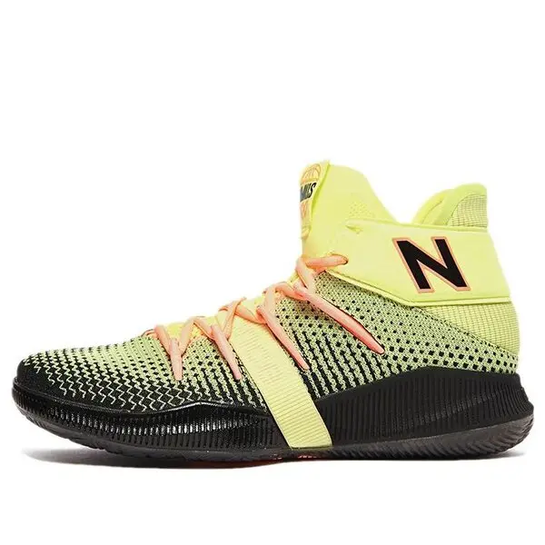 NEW BALANCE Omn1s "sunrise" High Top Basketball Sneakers - Orange/yellow