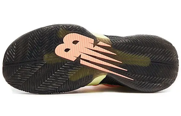 NEW BALANCE Omn1s "sunrise" High Top Basketball Sneakers - Orange/yellow